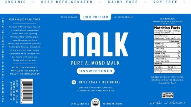 Plant-Based MALK No Longer Uses "Milk" on its Labels - Organic Insider