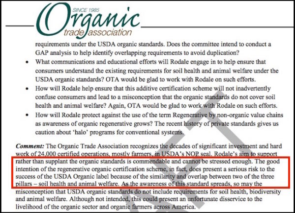 The Organic Trade Association Warns its Members that the Regenerative ...